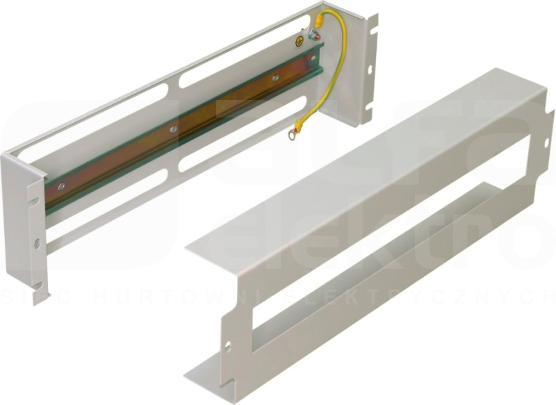 19 3U RAL 7035 Panel dystrybucji napięć pusty - Sonepar